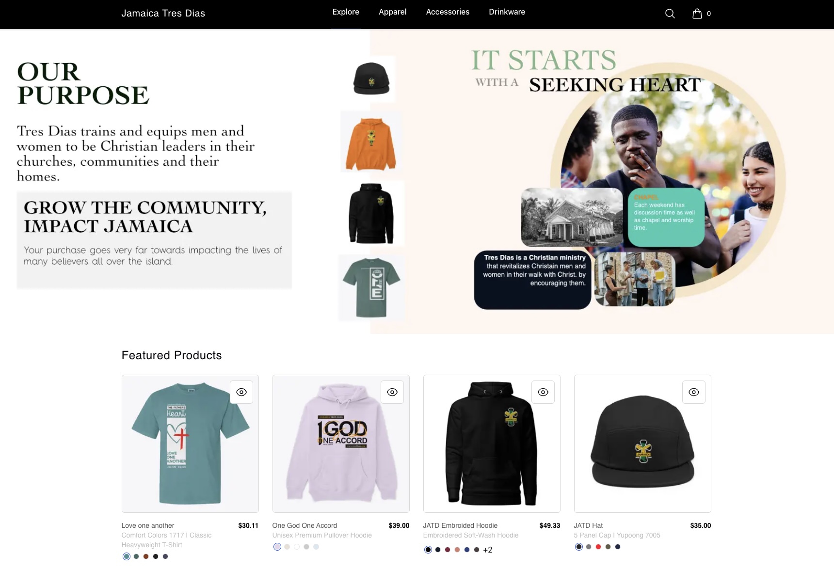 Merchandize for Fundraising - Jamaica Tres Dias